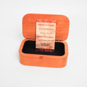 Wooden Box With Moon & Stars of Cherry - Handmade Box for Treasures ...