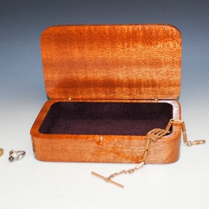 Handmade Wooden Box of Lacewood on Mahogany by Burlwoodbox - Etsy