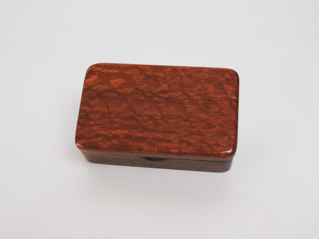 Very Small Wooden Box With Lid of Walnut & Lacewood - Handmade in ...