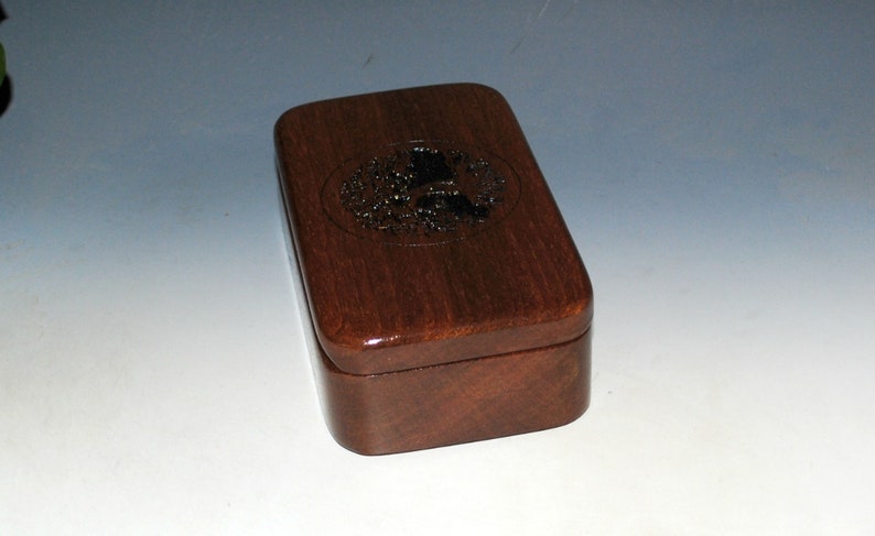 Tree of Life Engraved Wooden Treasure Box of Mahogany | Etsy