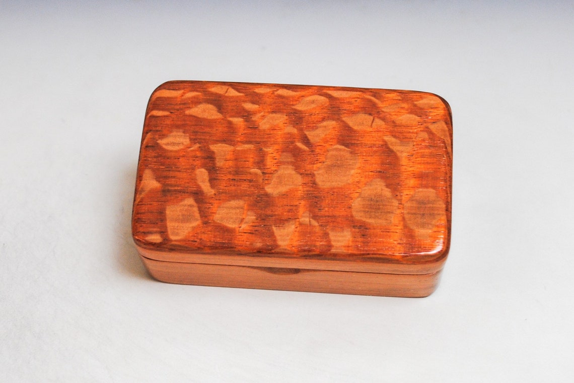 Very Small Wooden Box of Cherry & Lacewood Handmade by | Etsy
