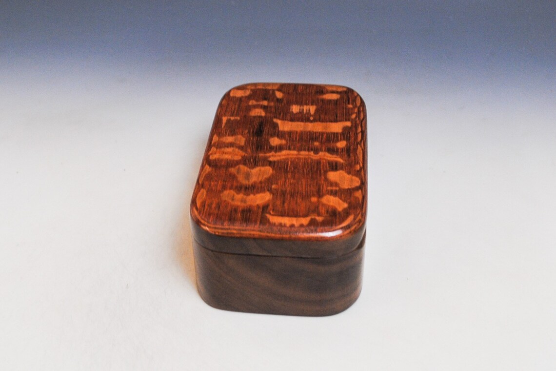Wooden Trinket Box of Lacewood on Walnut Small Wood Jewelry | Etsy