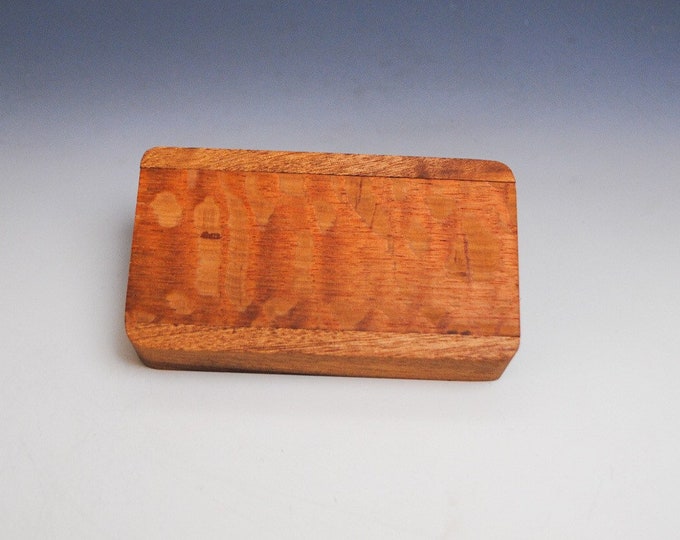 Slide Top Small Wood Box of Mahogany With Lacewood USA Made - Etsy