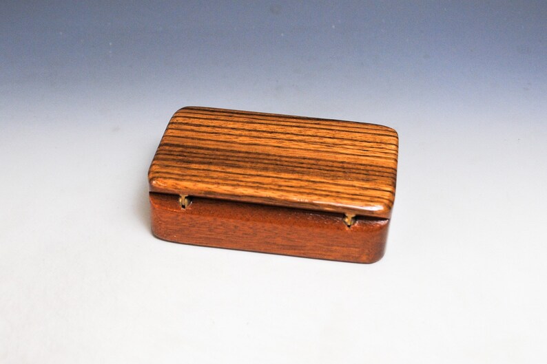 Very Small Wooden Box of Mahogany With Zebrawood by | Etsy