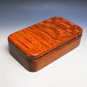 Handmade Wooden Box of Lacewood on Mahogany by Burlwoodbox - Etsy