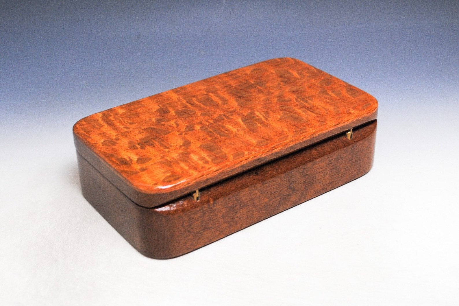 Handmade Wooden Box of Lacewood on Mahogany by Burlwoodbox - Etsy