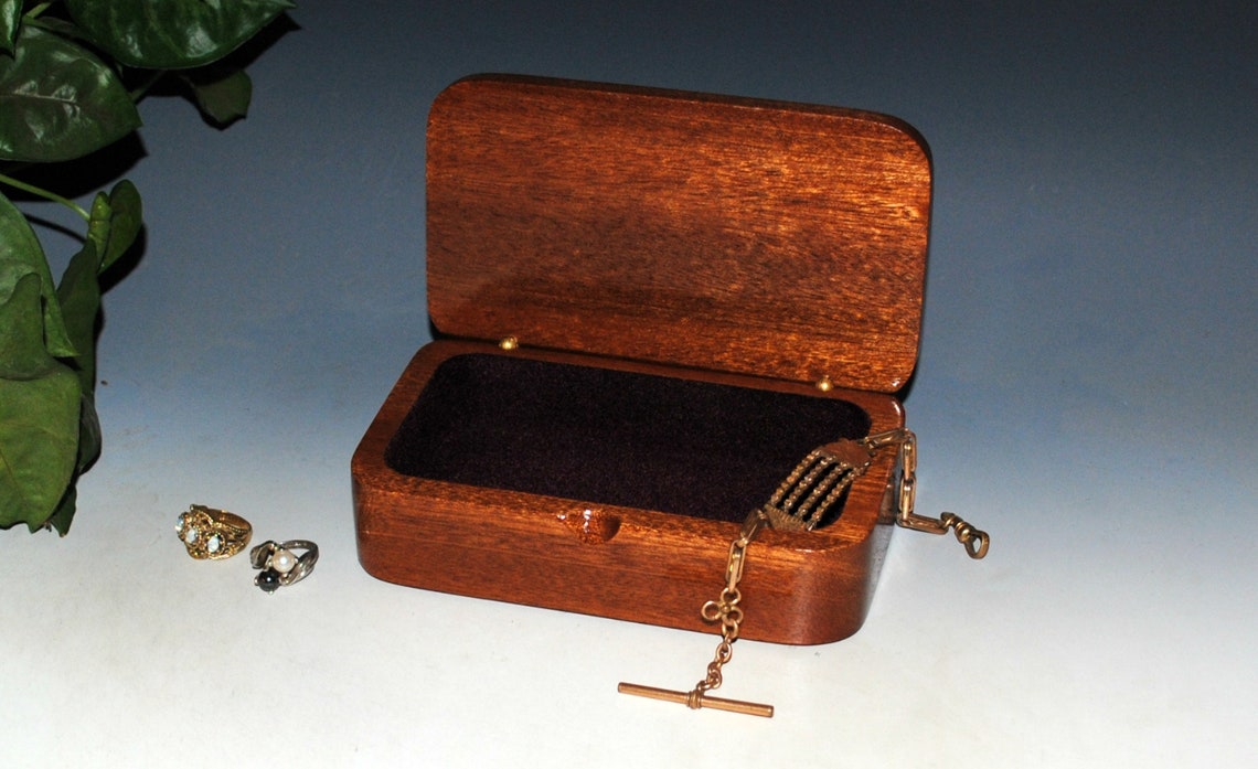 Tree of Life Engraved Wooden Treasure Box of Mahogany | Etsy