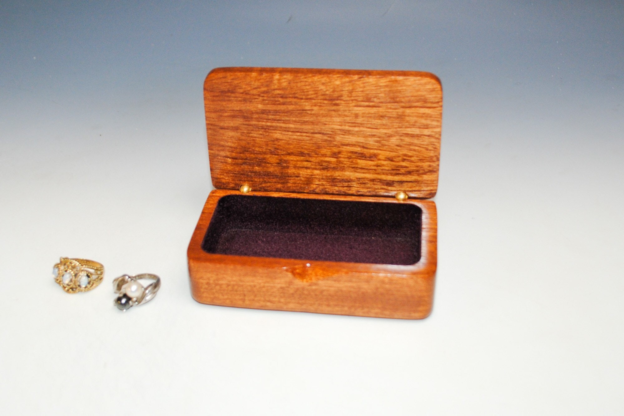 Very Small Wooden Box of Mahogany & Lacewood Handmade in | Etsy