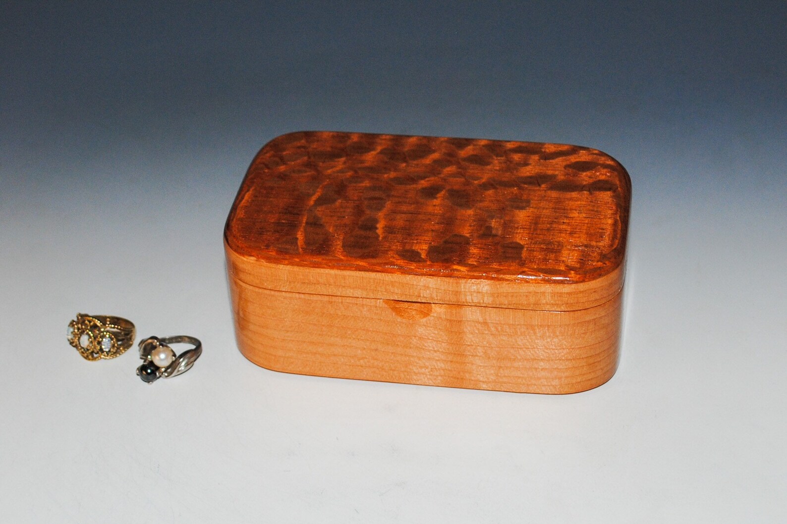Wooden Trinket Box of Lacewood on Cherry Handmade in the USA | Etsy