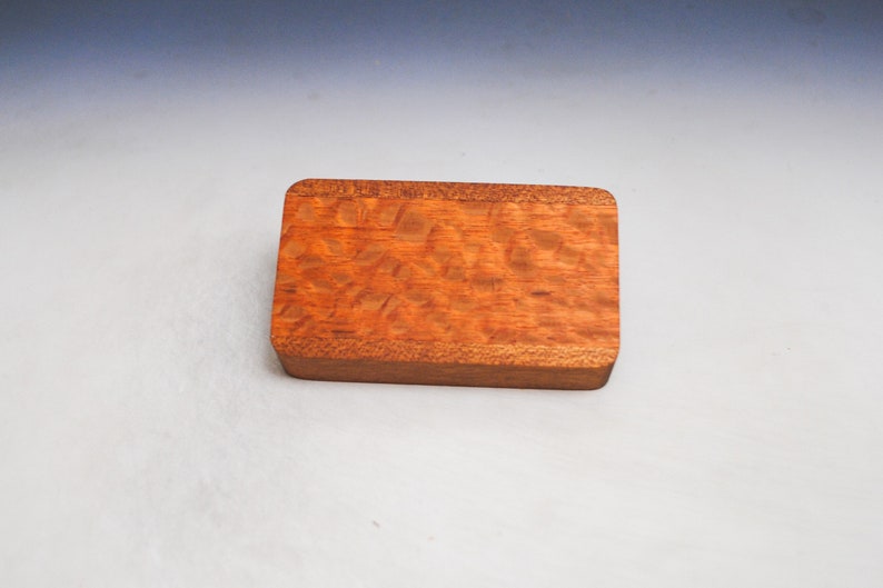 Slide Top Small Wood Box of Mahogany With Lacewood USA Made - Etsy