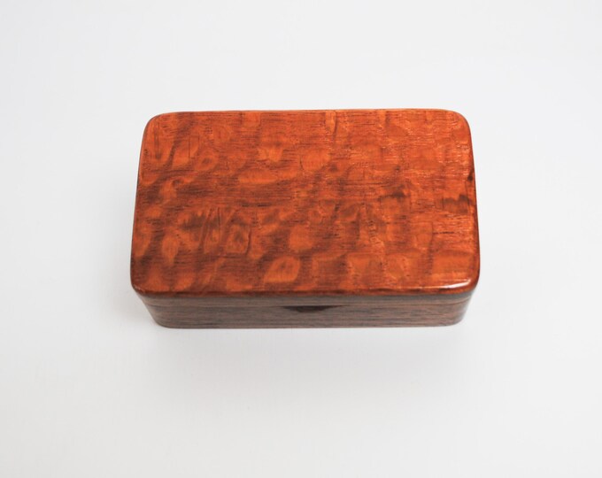 Very Small Wooden Box With Lid of Walnut & Lacewood - Handmade in ...