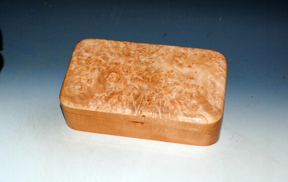 Wooden Box of Maple Burl on Cherry Handmade Wood Box by | Etsy