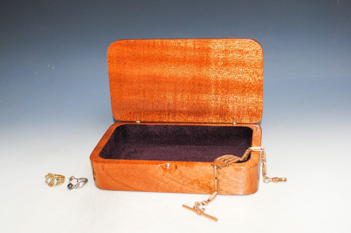 Handmade Wooden Box of Lacewood on Mahogany by Burlwoodbox - Etsy