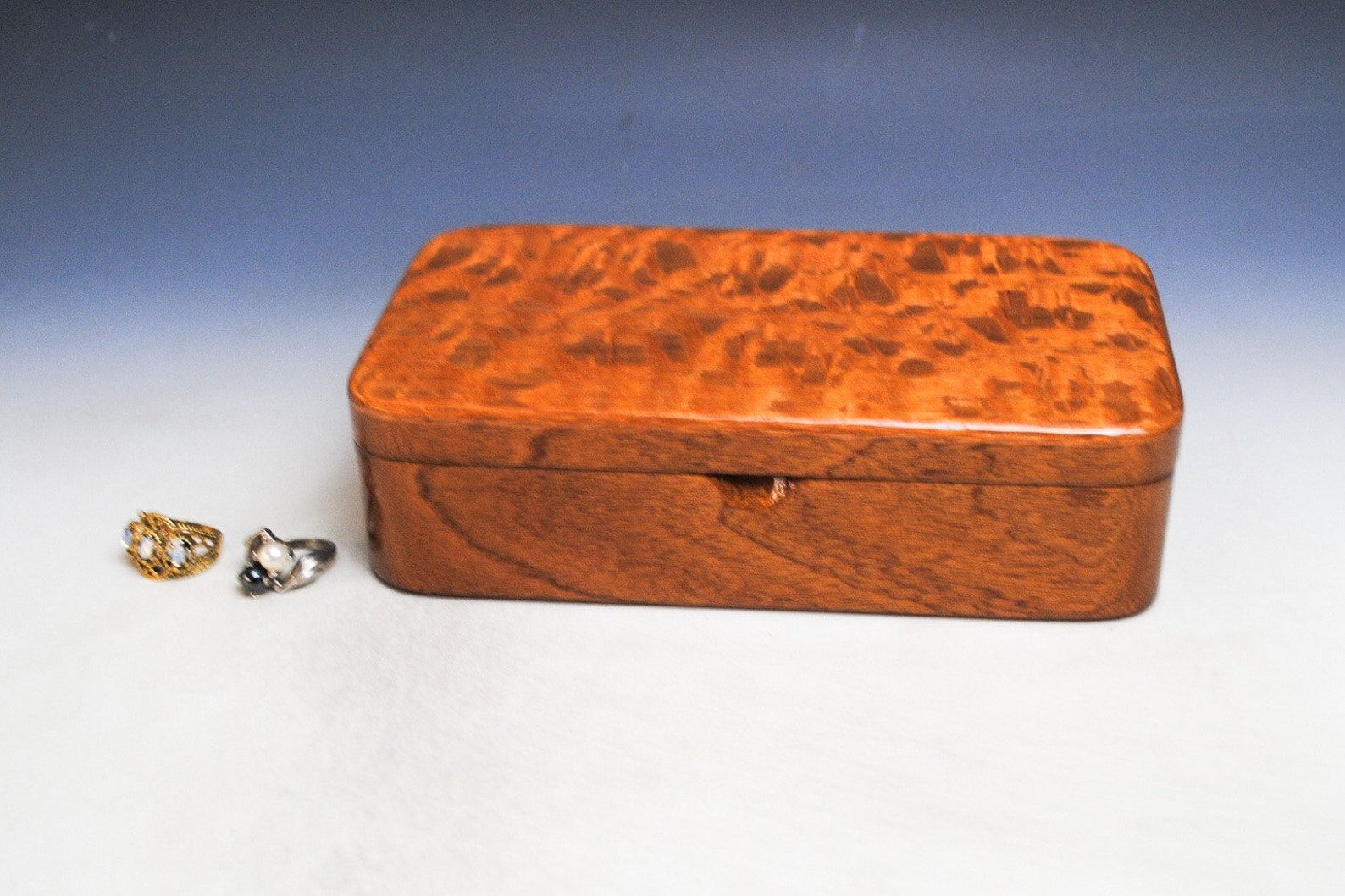 Handmade Wooden Box of Lacewood on Mahogany by Burlwoodbox - Etsy