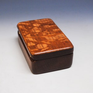 Very Small Wooden Box of Mahogany & Lacewood Handmade in | Etsy