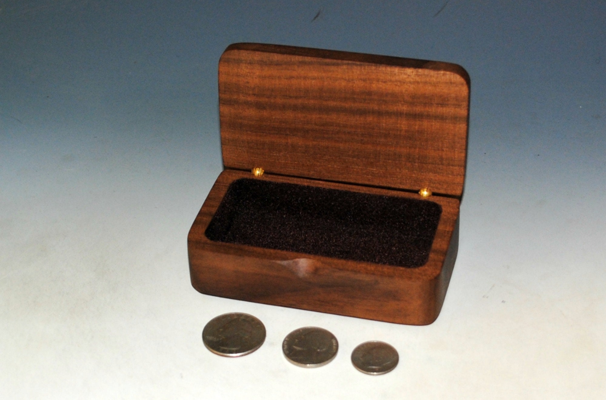 Small Wooden Box With Cross Engraving on Walnut Rosary Box | Etsy
