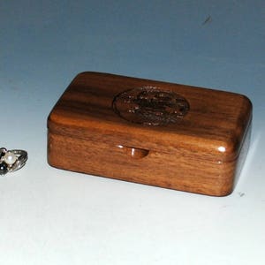 Small Wooden Box With Moon & Stars of Walnut Handmade Wood Box by ...