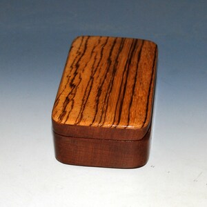 Very Small Wooden Box of Mahogany With Zebrawood by | Etsy