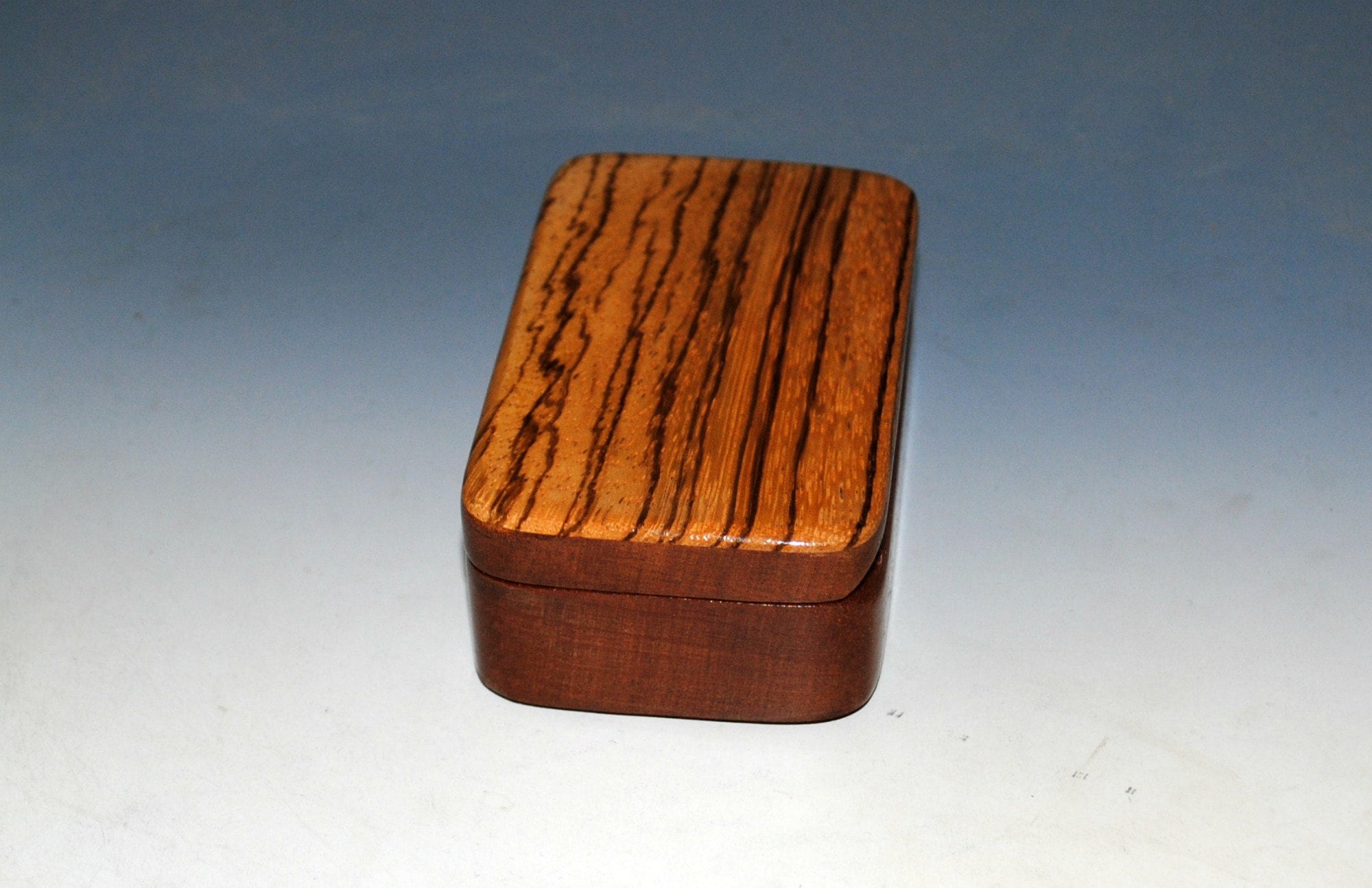 Very Small Wooden Box of Mahogany With Zebrawood by | Etsy