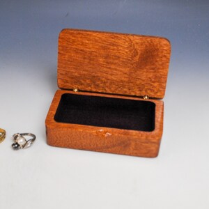 Very Small Wooden Box of Mahogany With Zebrawood by Burlwoodbox ...