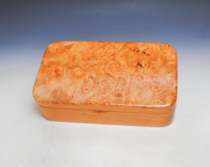 Wooden Box of Maple Burl on Cherry Handmade Wood Box by Burlwoodbox ...