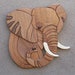Elephant Intarsia - Etsy