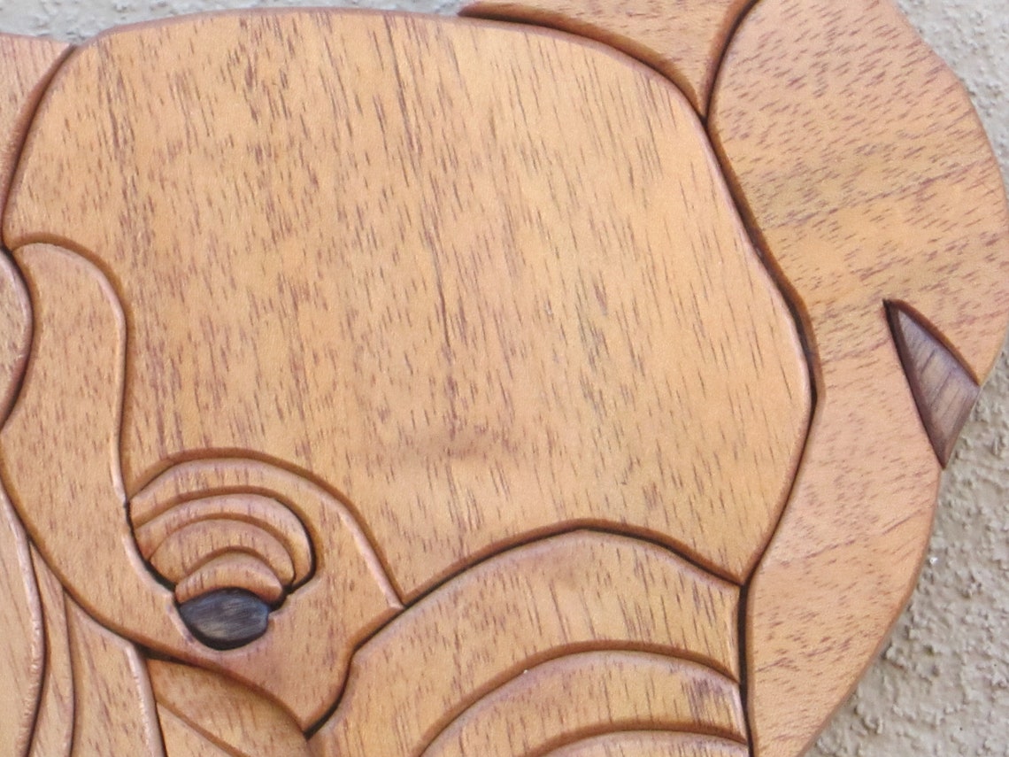 Elephant Intarsia - Etsy
