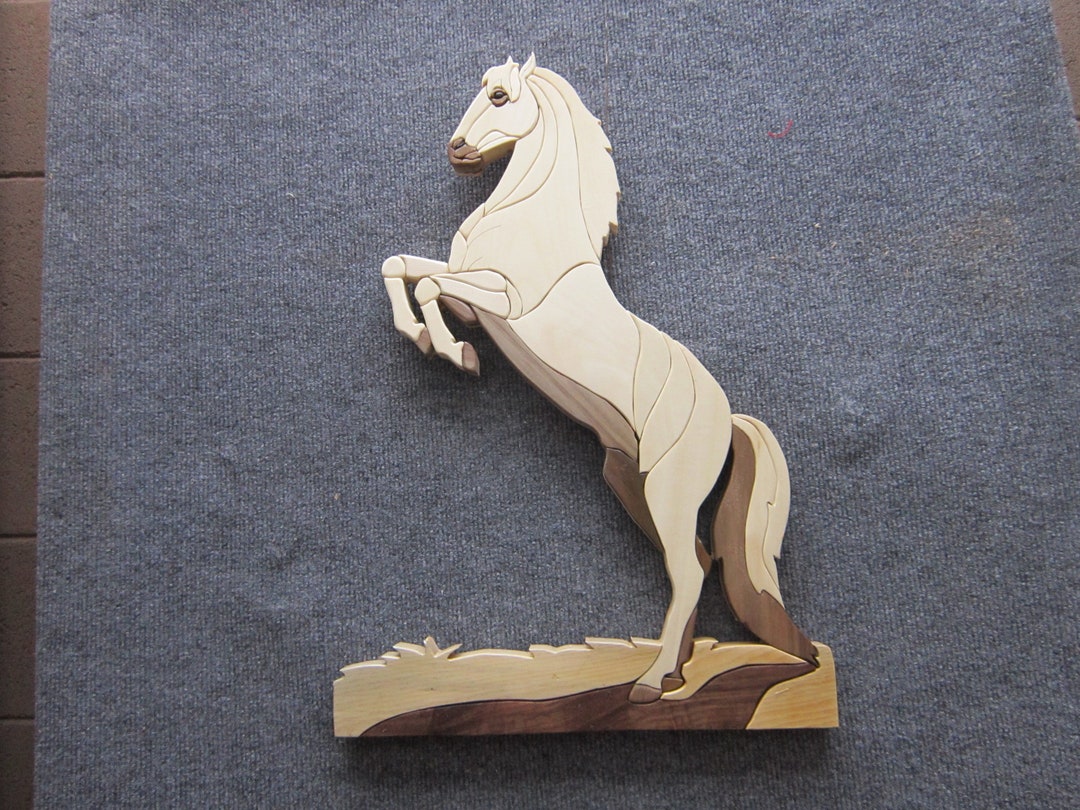 Horse Stallion Intarsia - Etsy