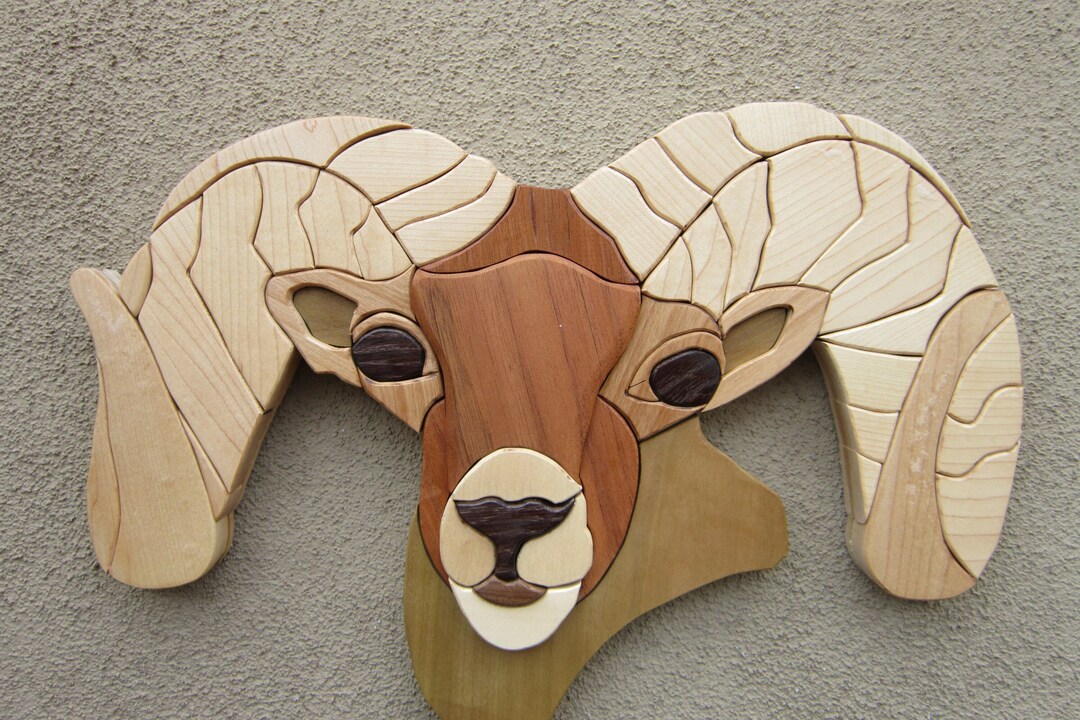 Ram Intarsia Full Face - Etsy