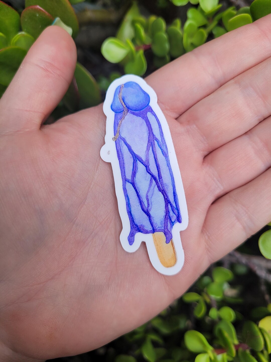 Purple Dicksicle Peen Sticker - Etsy