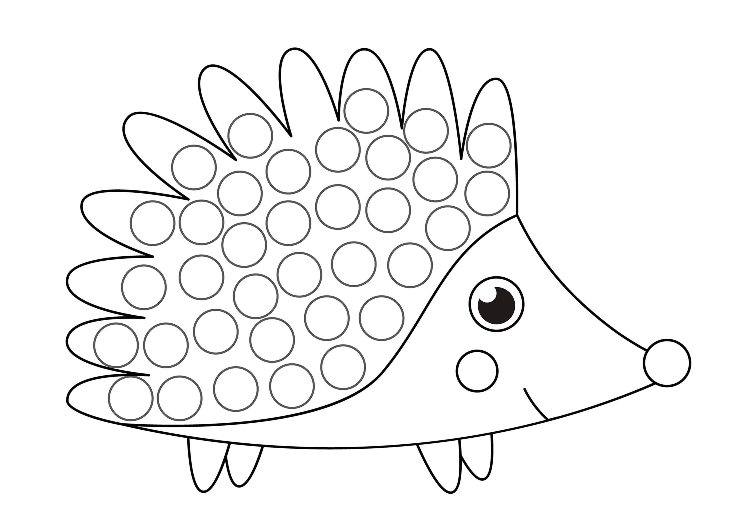 Dot Marker Coloring Pages, 23 Printable Activity Sheets (PDF Pattern ...