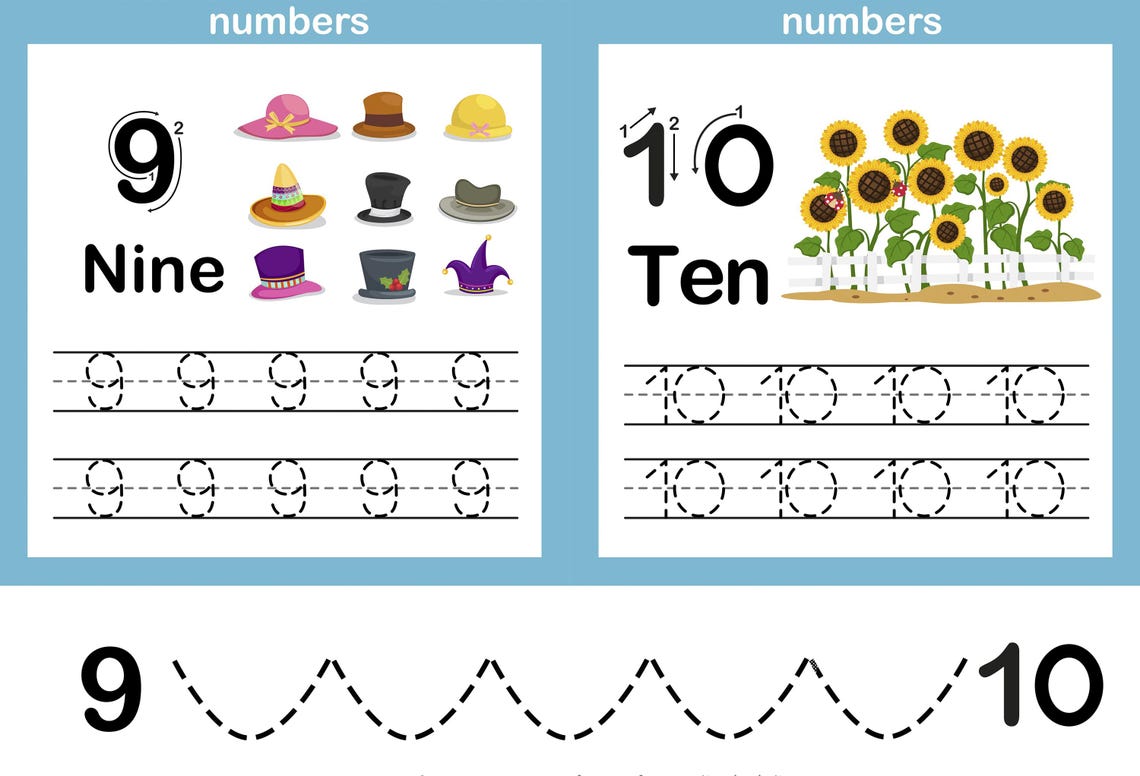 Ultimate 113 Pages Printable PDF Numbers Worksheets Bundle for Kids 3-6 ...