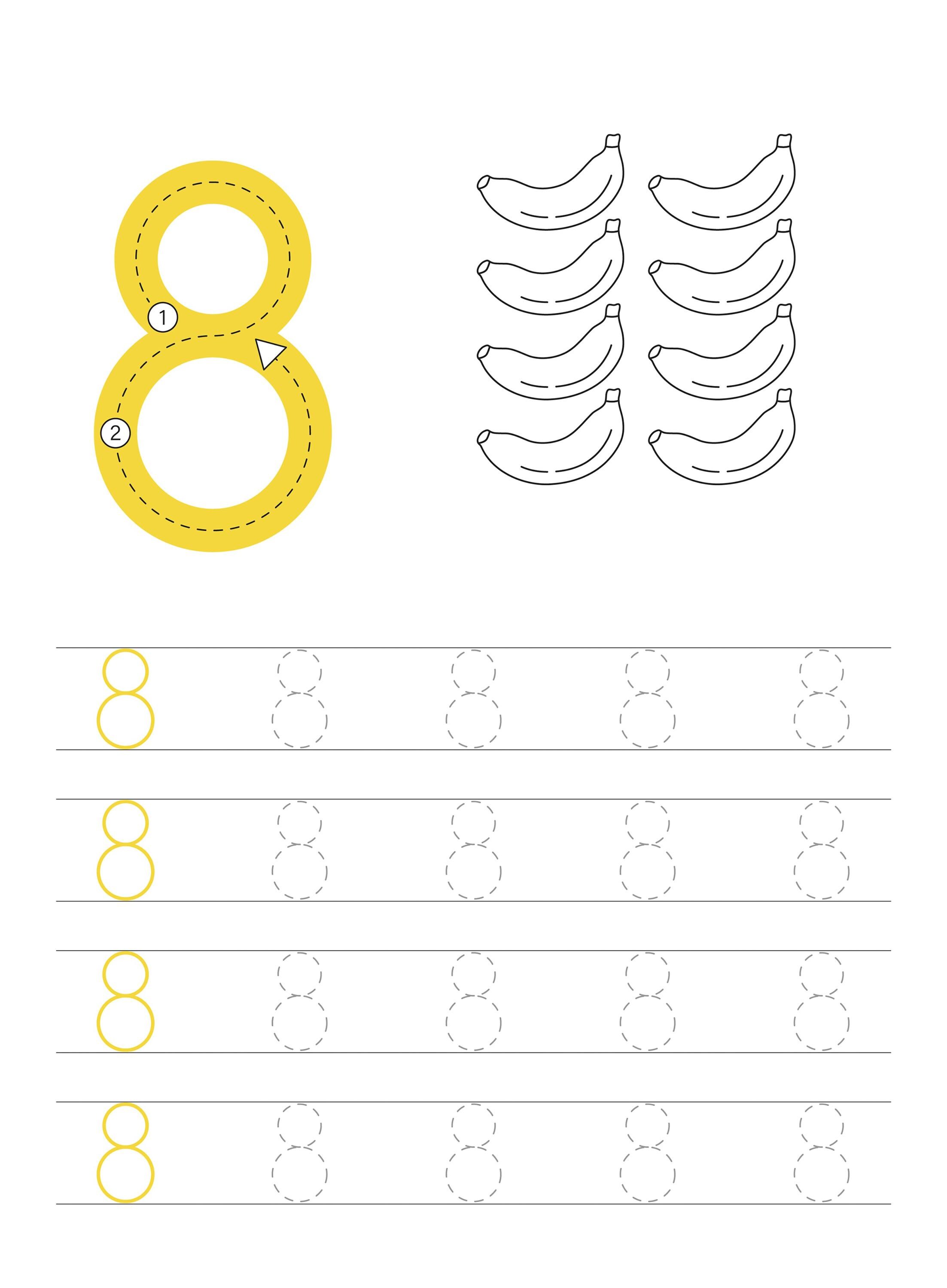 Ultimate 113 Pages Printable PDF Numbers Worksheets Bundle for Kids 3-6 ...
