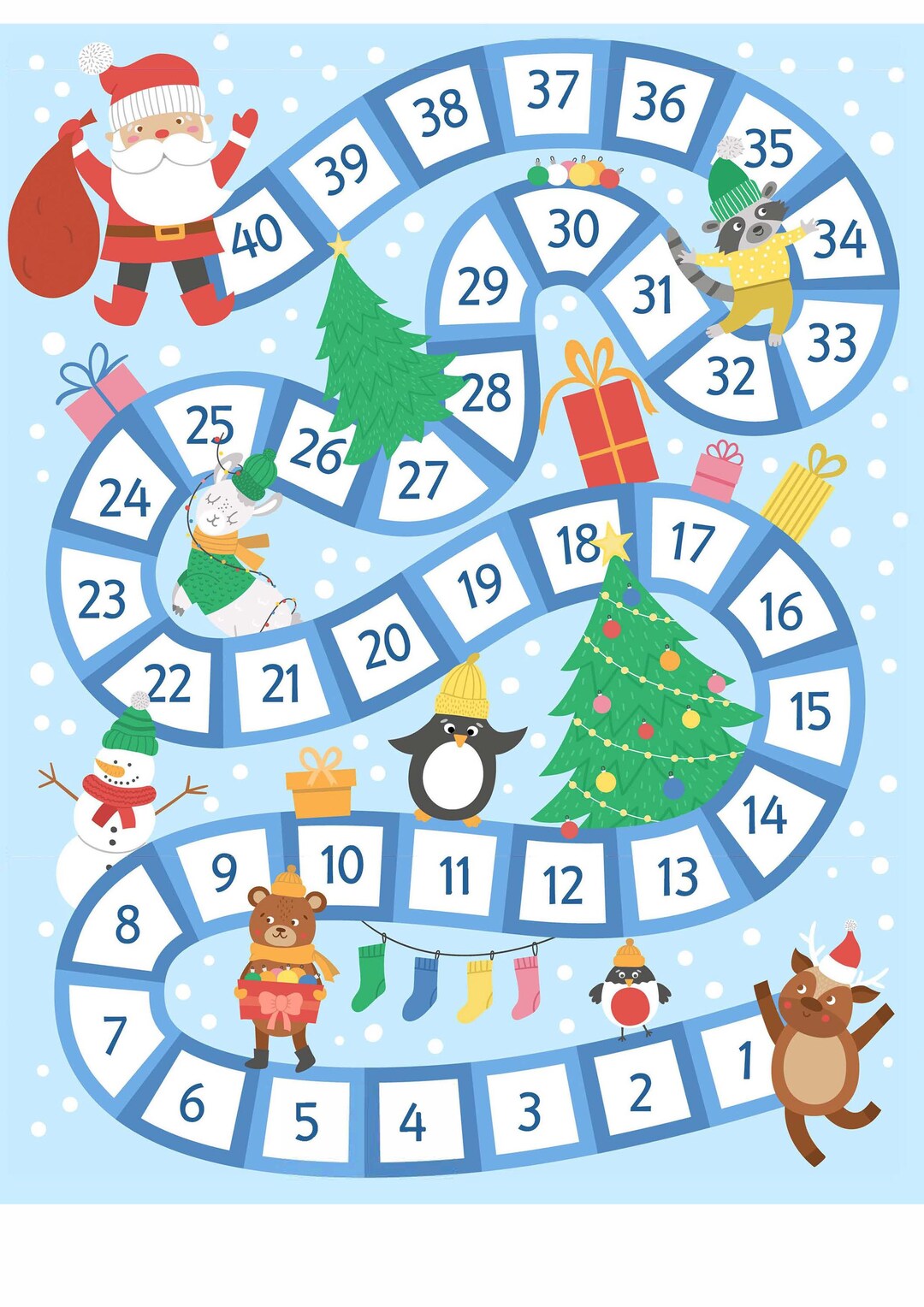 Christmas Winter Activity Bundle, Preschool Learning Games, Crafts ...