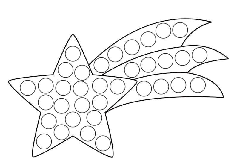 Dot Marker Coloring Pages, 23 Printable Activity Sheets (PDF Pattern ...