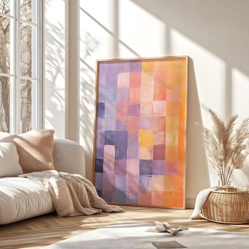 Color Block Art - Etsy