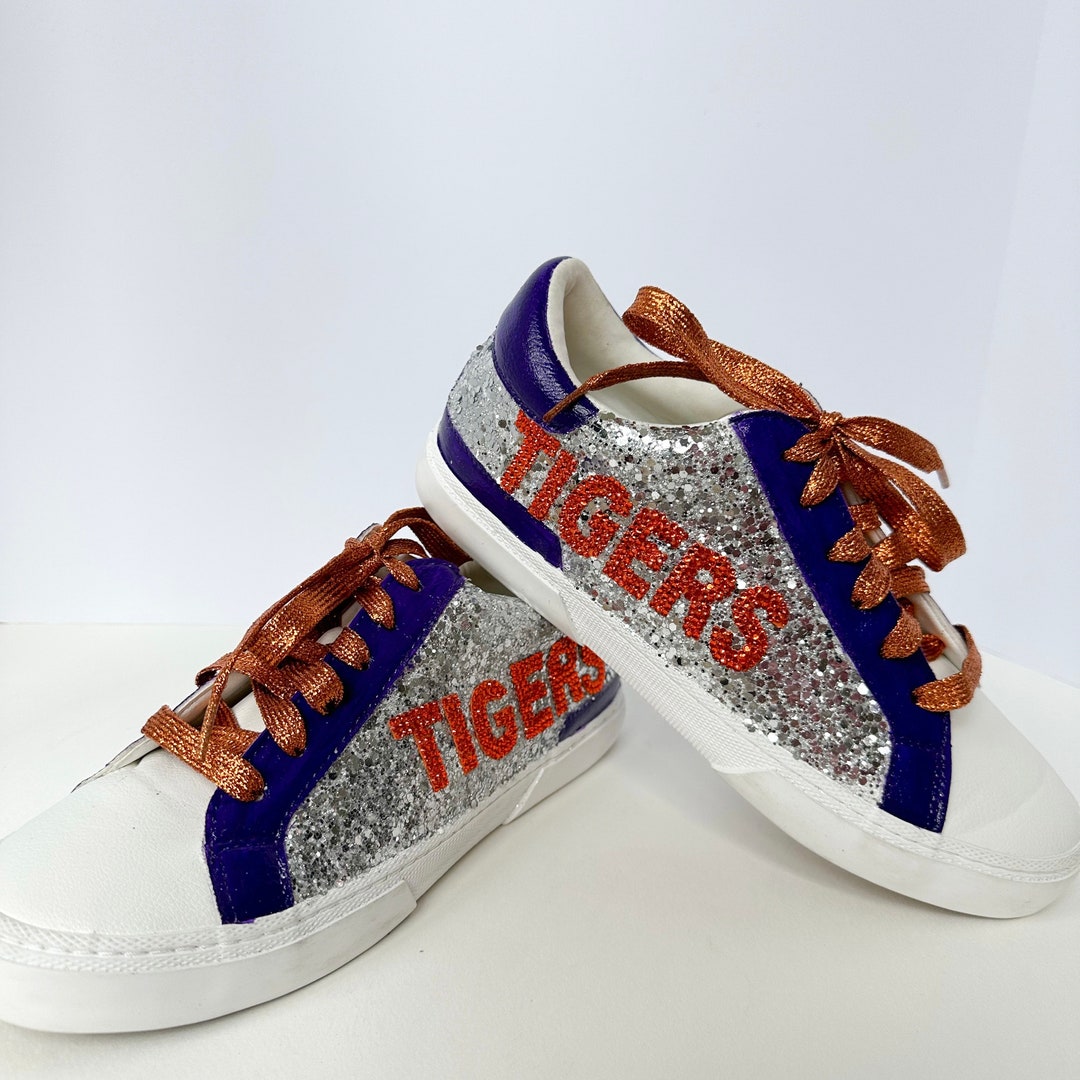 Custom Tigers Sparkle Sneakers 2.0 - Etsy