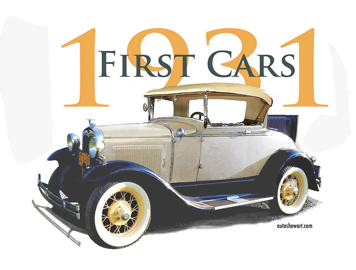 Car T-SHIRT FORD MODEL A Tan Roadster - Etsy