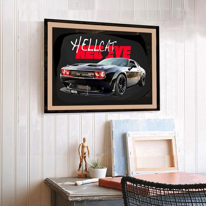 PRINT 2020 REDEYE HELLCAT Dodge Challenger - Etsy