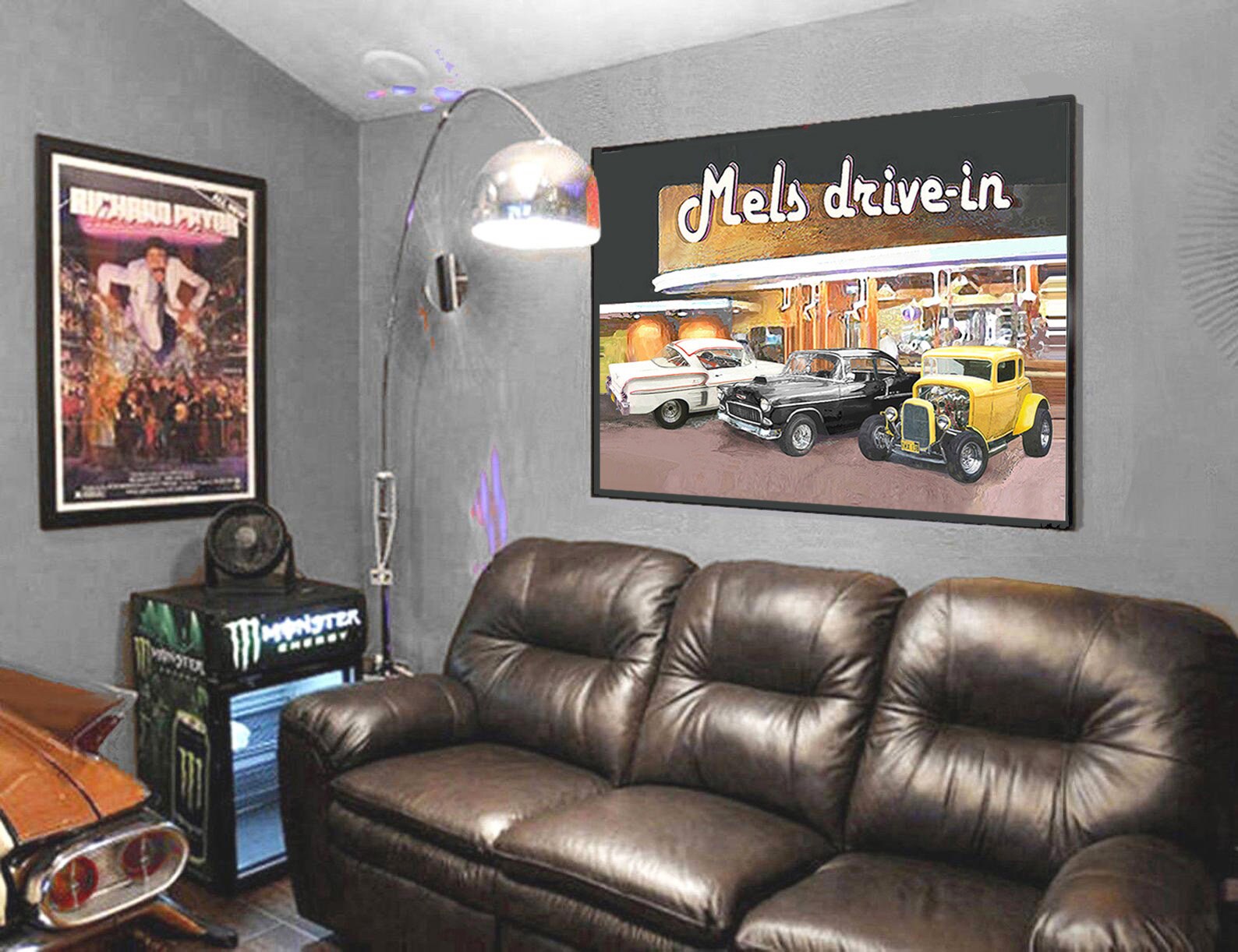 MELS TRIO Print American Graffiti 20x28 Gator Board - Etsy