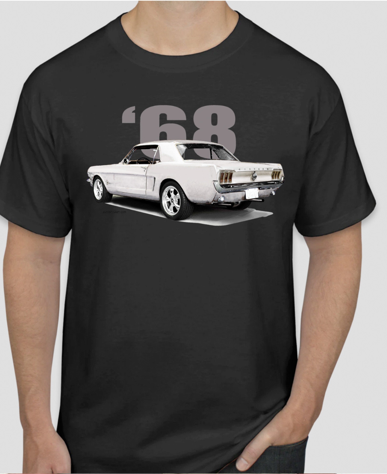 T-shirt '68 Mustang Coupe - Etsy