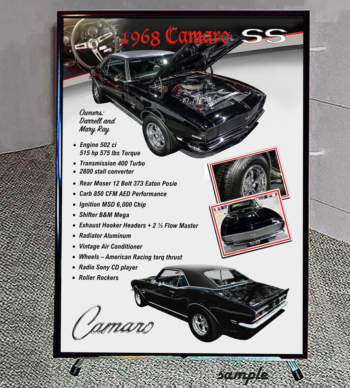 GM and Other Car Show Boards - Etsy