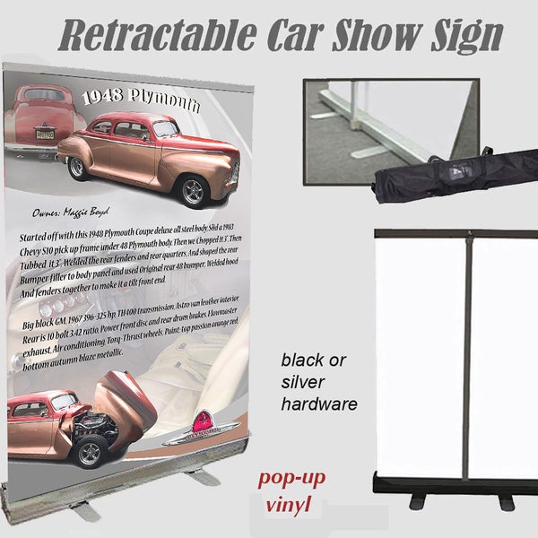 Car Show Display Board - Etsy