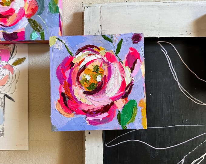 Mini Bloom Original Painting No. 2 - Etsy