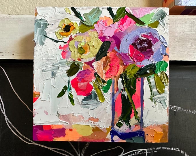 Mini Bloom Original Painting No. 10 - Etsy