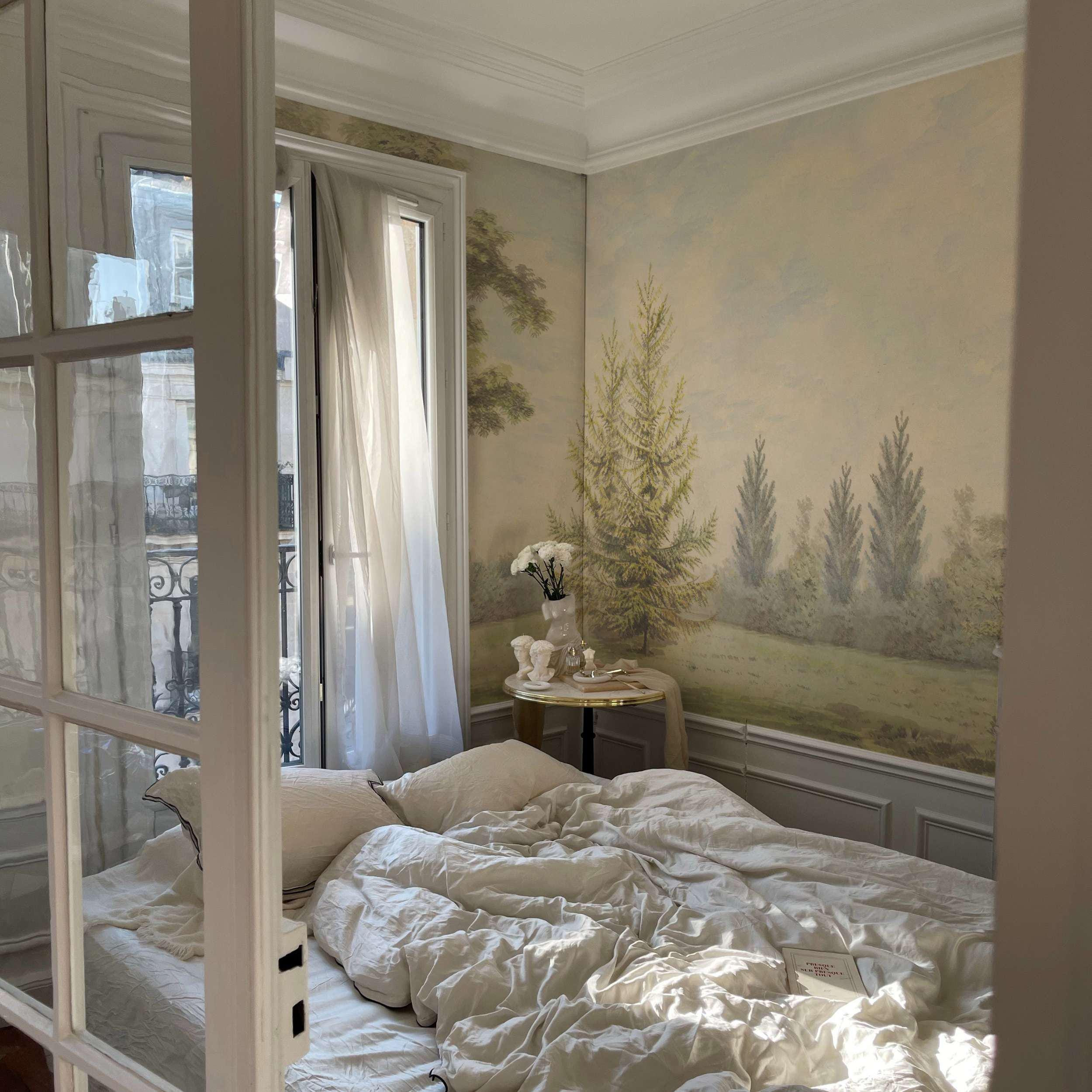 Acacia Spring Wallpaper Mural, Watercolor Floral Peel and Stick - Etsy