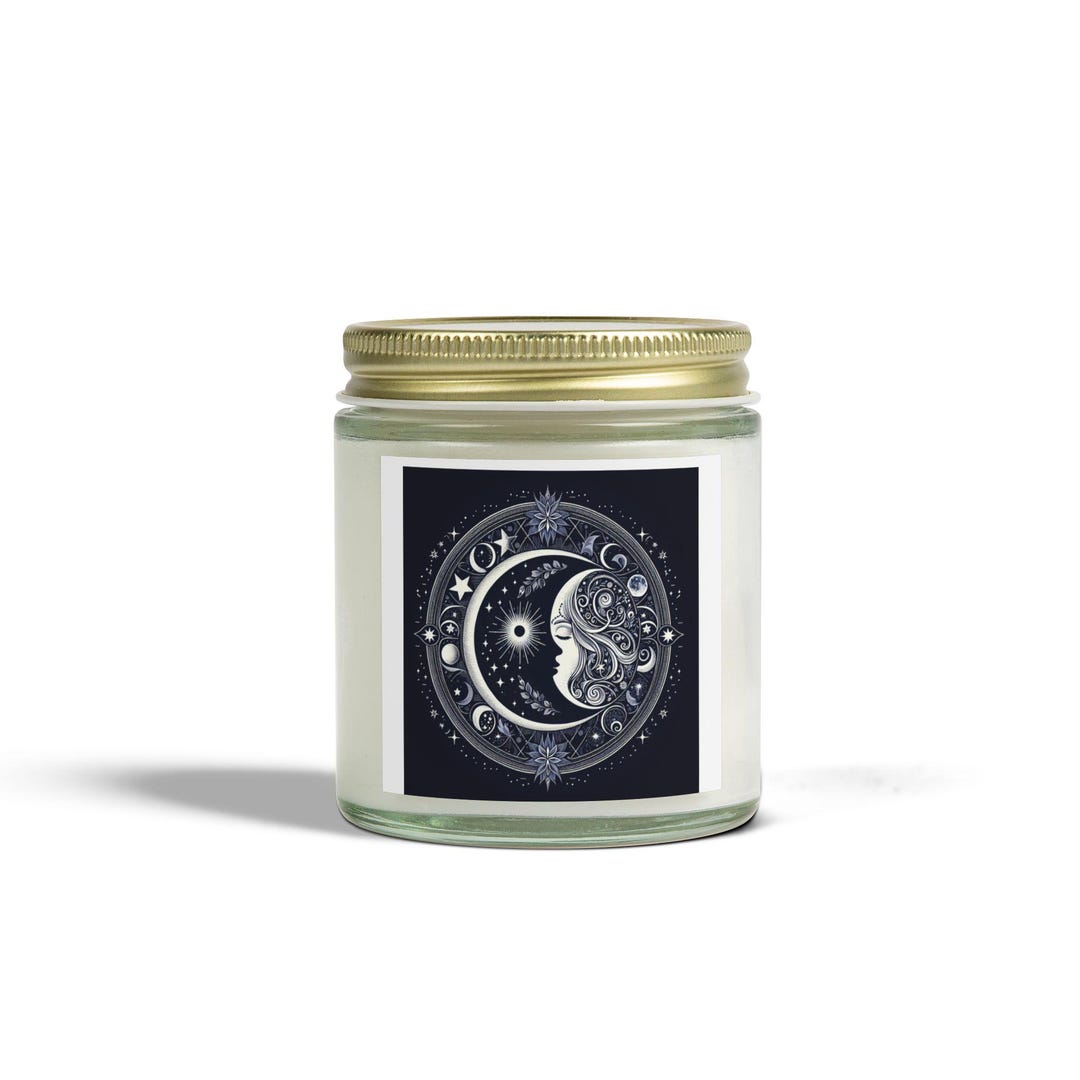 Moon Goddess Scented Candle: Fraser Fir, Coconut Apricot Wax - Etsy