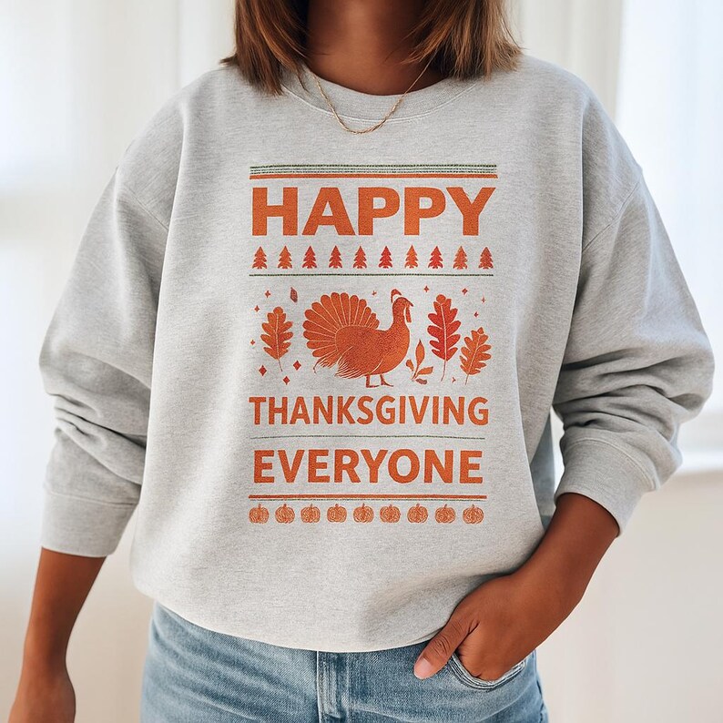 Turkey Thanksgiving Sweatshirt, Fall Holiday Crewneck, Cozy Season ...