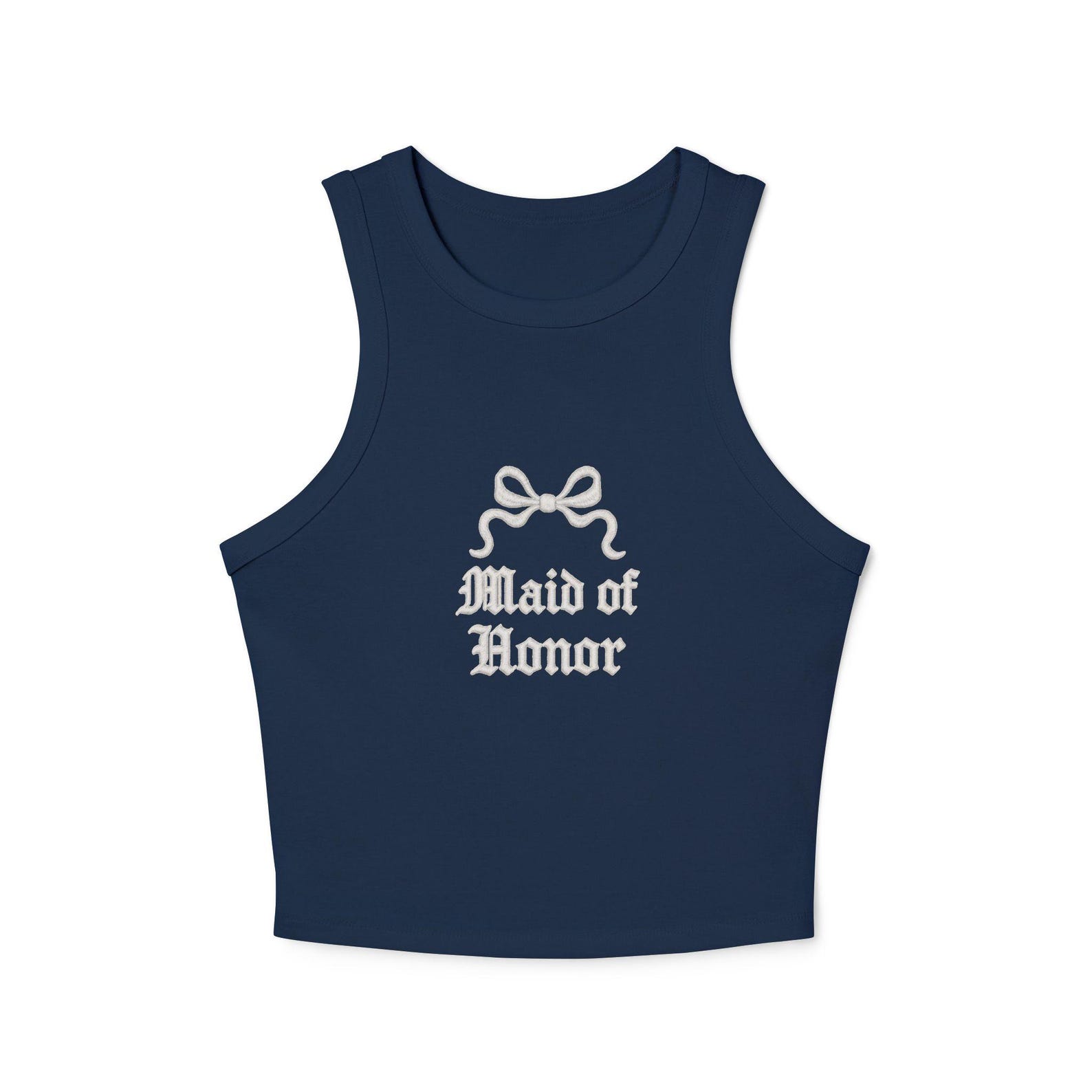 Custom Maid of Honor Tank Top, Women's Crop Top, Bridal Party Shirt ...
