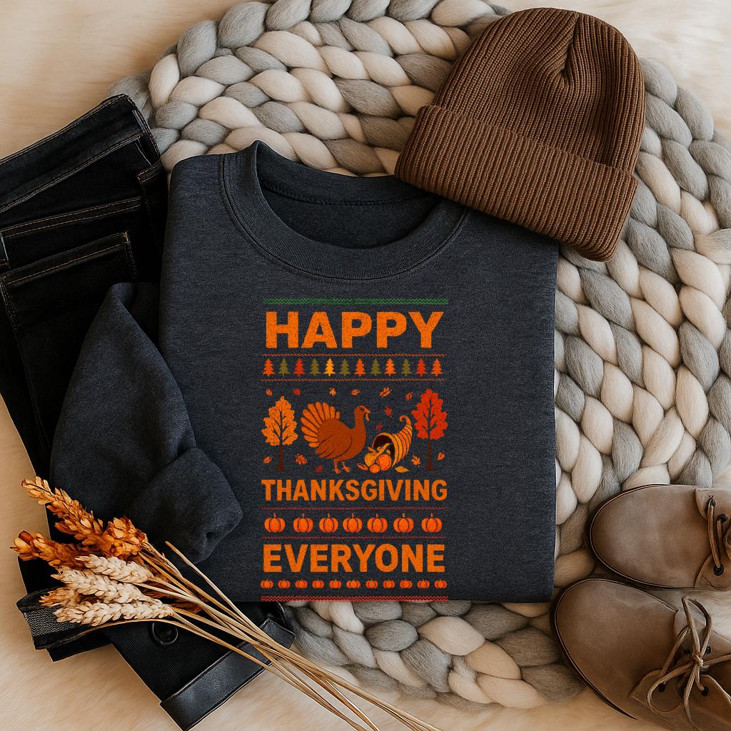 Turkey Thanksgiving Sweatshirt, Fall Holiday Crewneck, Cozy Season ...